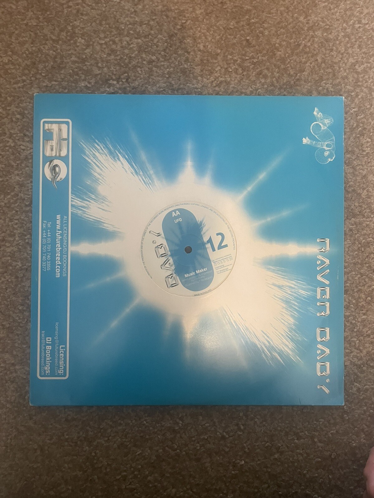 Hixxy & UFO Breaka Music Maker 12” Raver Baby Baby12 2002 UK Happy ...