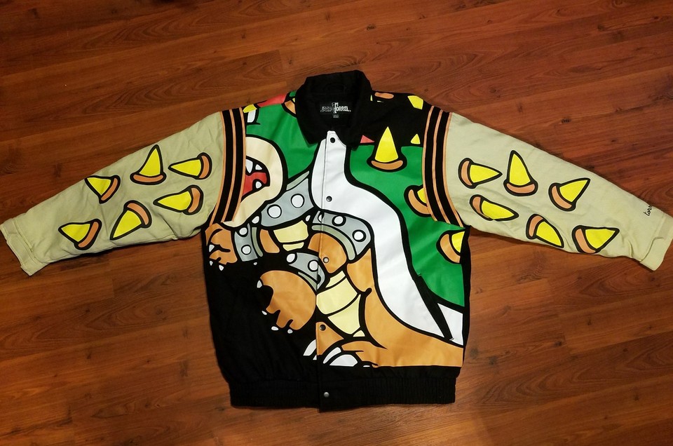 Super Mario Bros. Torrel Bowser King Koopa Vintage Nintendo Jacket 2XL ...