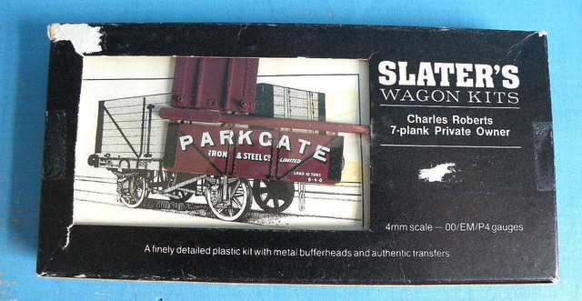 SLATERS 4mm OO Plastic Kit 4P040 P O 7 Plank 10T Charles Roberts Wagon ...
