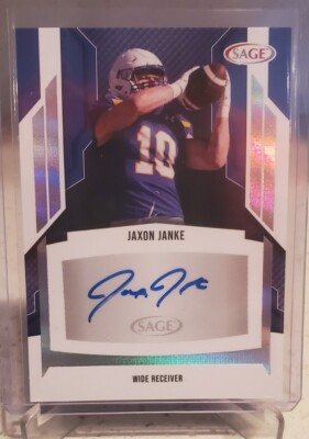 2024 Sage Hit Silver Auto Autograph Rookie RC Jaxon Janke South Dakota ...