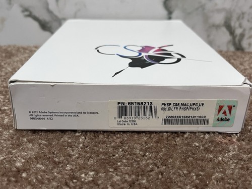 Adobe Photoshop CS6 Upgrade Version for Mac - Disc and Serial Number | eBay