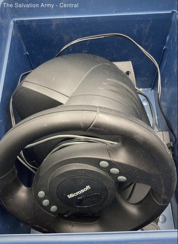 Microsoft Xbox Black Plastic Console Game Racing Wheel Controller | eBay
