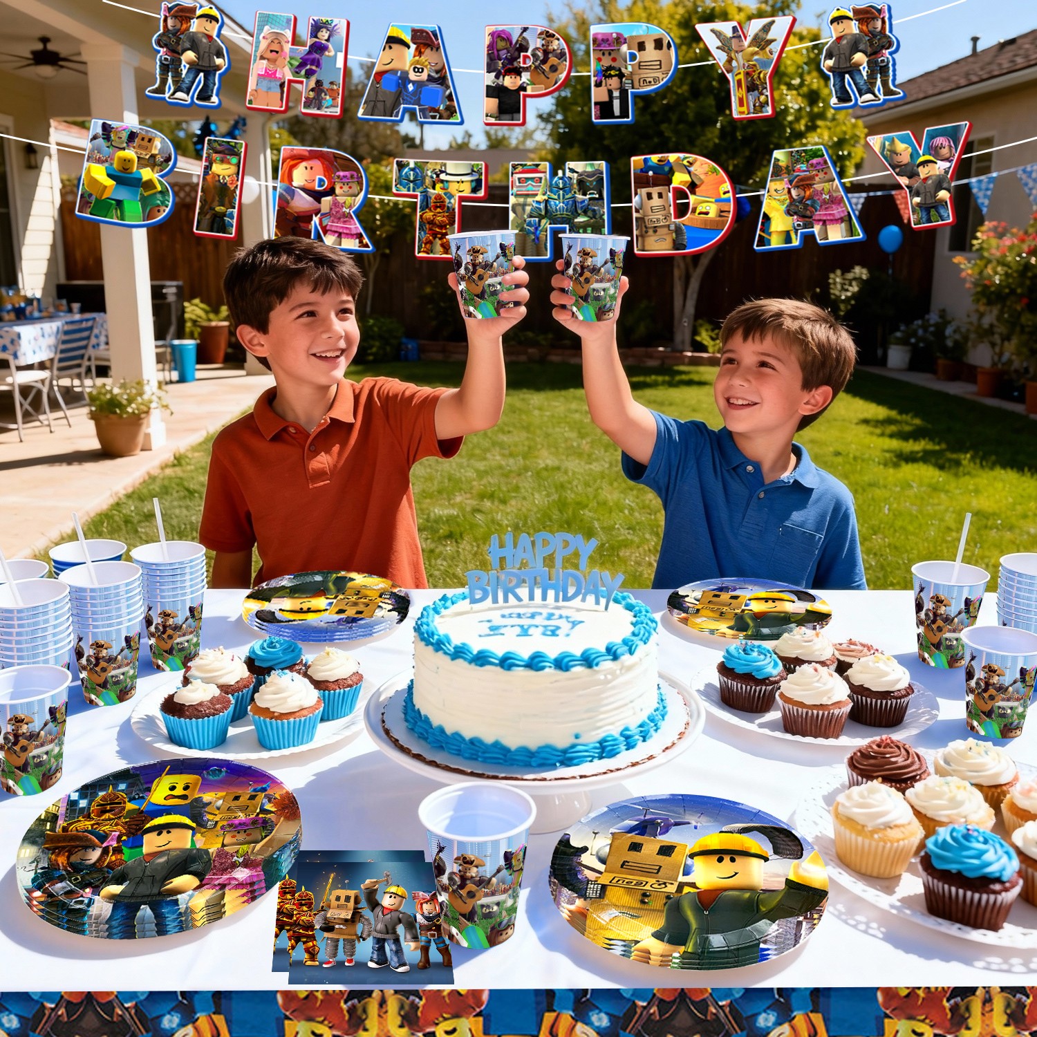 Roblox Party Decoration Tableware Set Roblox Birthday Party Plates ...
