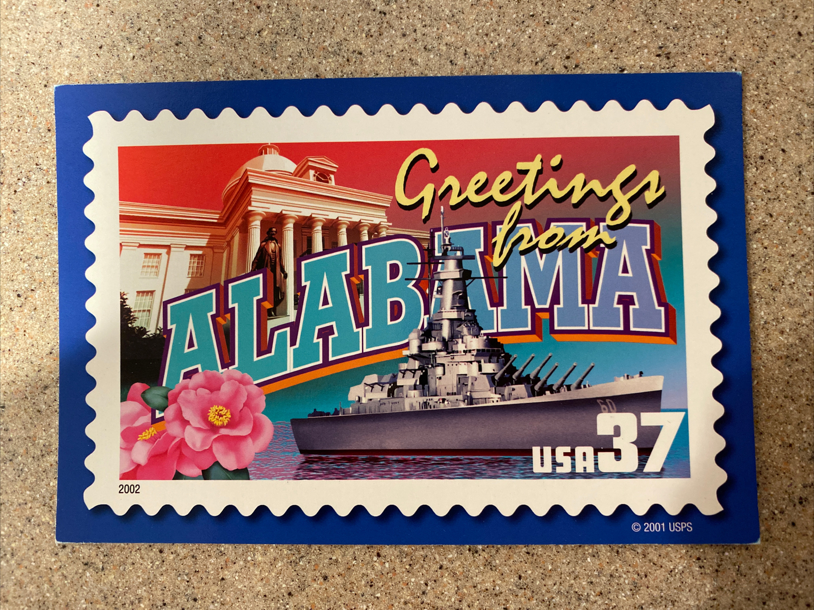 Complete Set of All 50 State Postcards 4x6 Great Colorful Graphics for ...