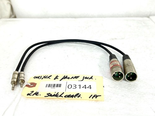 Switchcraft XLR To 1½ Headphone Jack Audio Cable #03144 (LOT OF 2)TRUEHEARTSOUND | eBay
