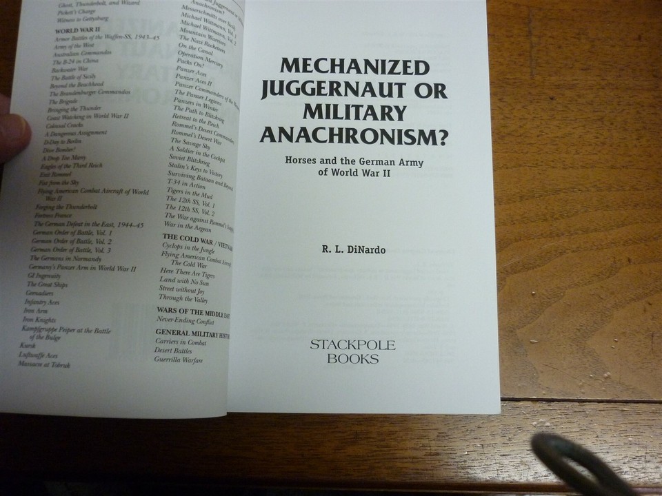 Mechanized Juggernaut or Miltary Anachronism? Horses & German Army of ...