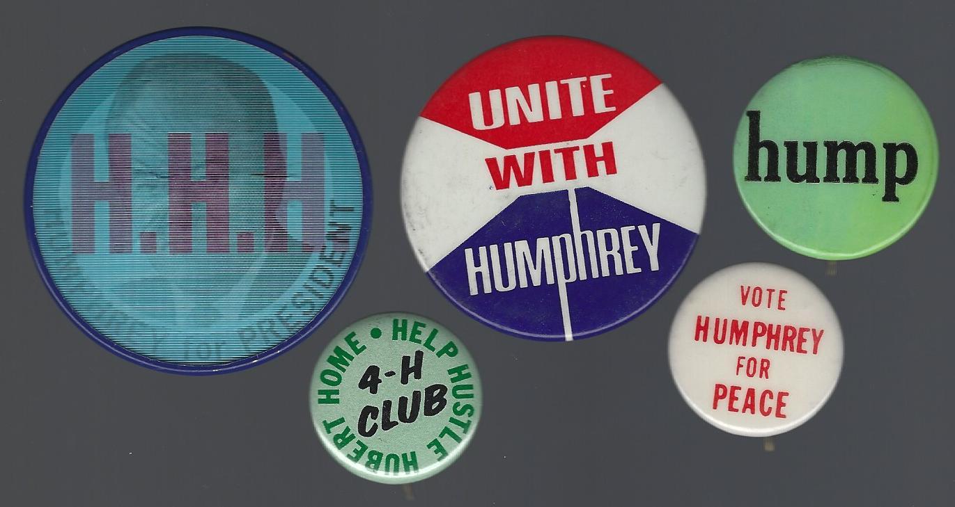 1968 HUBERT H. HUMPHREY & ED MUSKIE CAMPAIGN BUTTONS - GROUP F | eBay