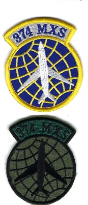 PATCH USAF 374TH MXS MAINTENANCE PAIR YOKOTA AB B8-40 | eBay