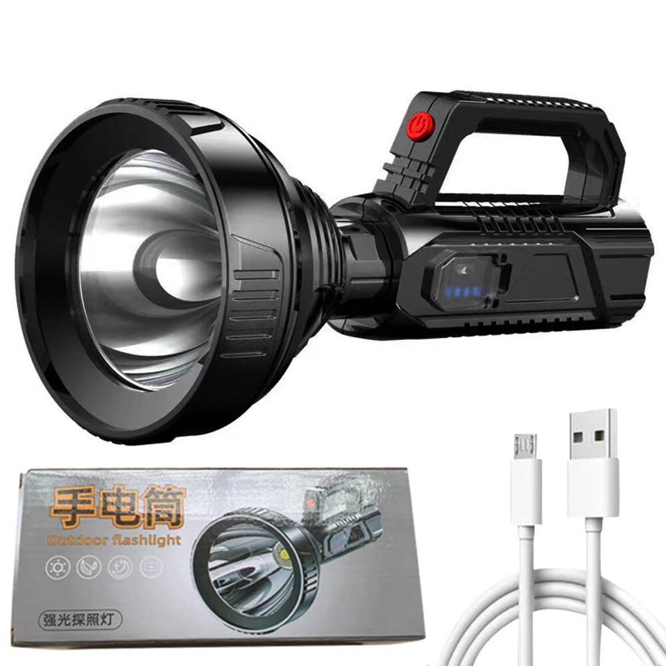Super Bright 9900000LM LED Flashlight High Powered Torch USB ...