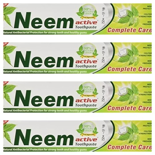 Pack Of 4 x 200g Neem Active Herbal Toothpaste FREE SHIPPING WORLD WIDE ...