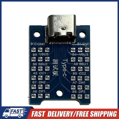 USB Interface USB Type-C Test Charging Board Type-C USB 3.1 Female PCB ...
