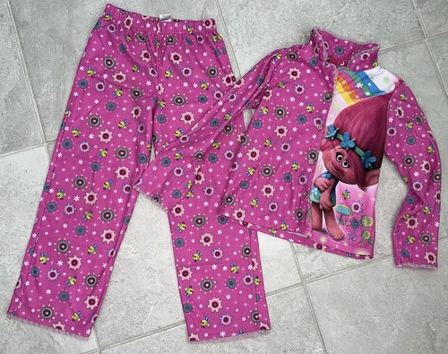 DreamWorks trolls girls size 6 Pink Pajama Set | eBay