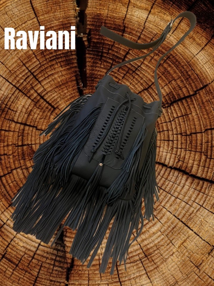 Raviani New Western Fringe Crossbody Bucket/Drawstring Bag 🔥 | eBay
