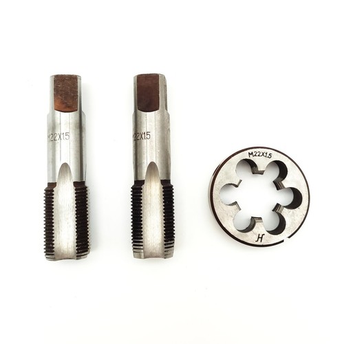 M22 x 1.5 Metric Hand Thread Tap and Die, 1.5mm Pitch, 1 Tapper Tap, 1 ...