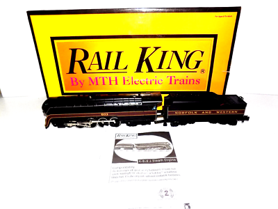 MTH Trains O Scale 4-8-4 N&W J Northern Steam Engine #603 Proto Sound 3 ...
