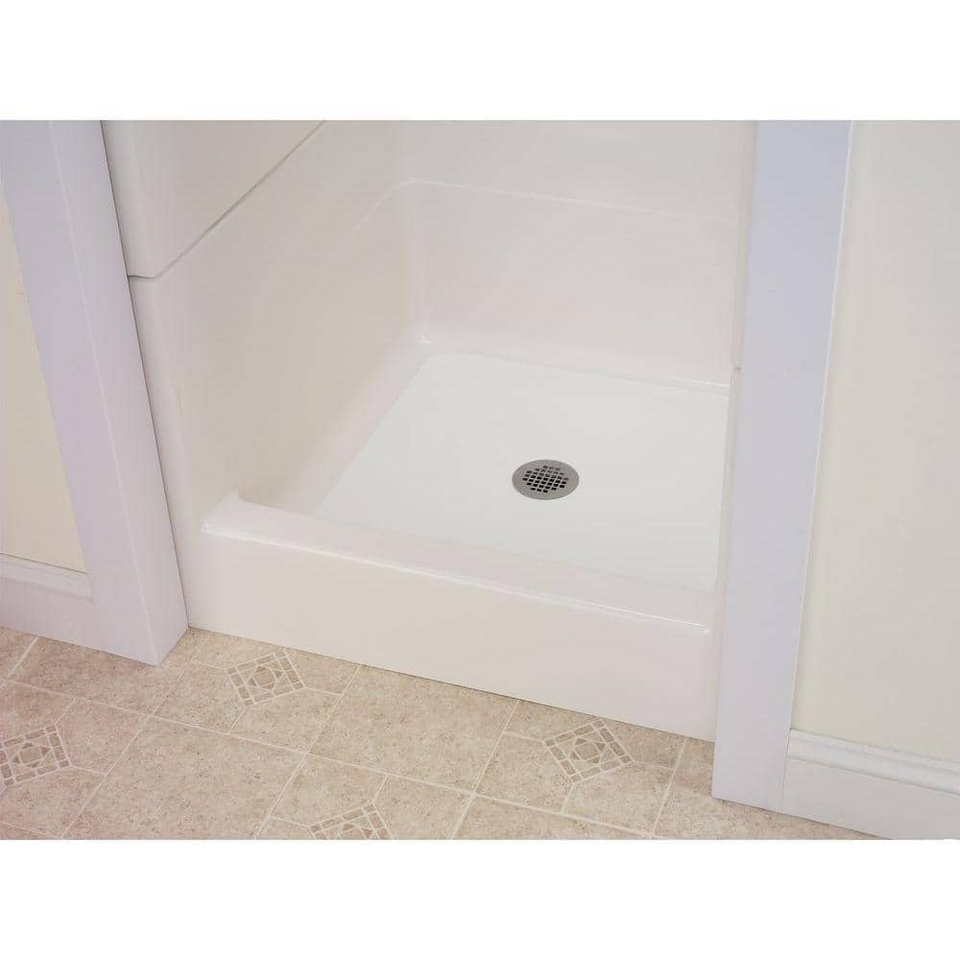 NEW White Shower Floor Repair Inlay Kit 22in W x 40in L Fix Shower ...