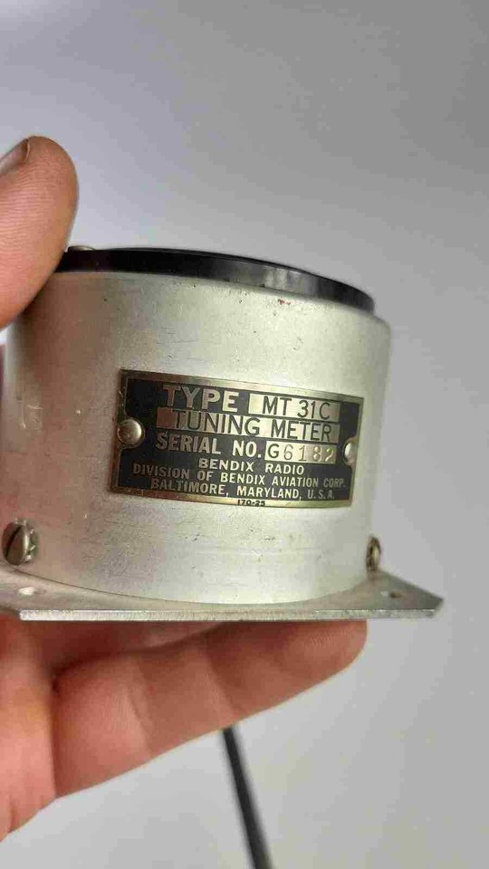 WW2 Bendix MT-31-C Tuning Meter , Vintage Ham Aircraft Radio Comm Parts ...