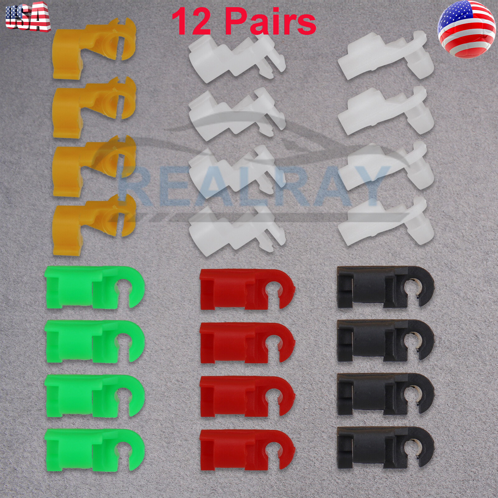 24pcs Door Lock Rod Rivet Fasteners Clips for Toyota Camry Celica ...
