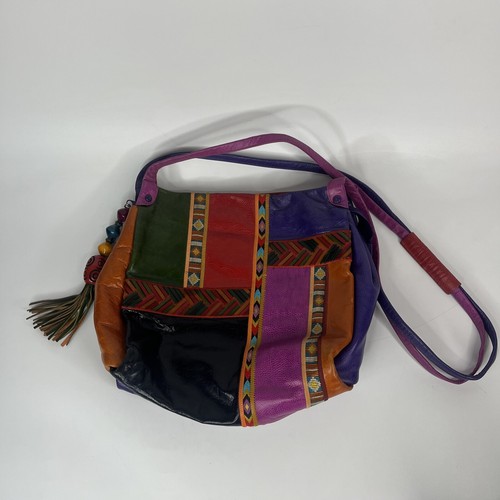 Sharif Multi-Colored Crossbody Handbag Embroidered USA Colorful Hipster ...