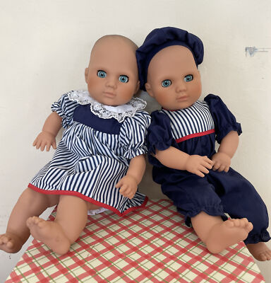 Vintage Lissi 14" Vinyl doll Two Hearts Collection Boy and Girl Germany ...