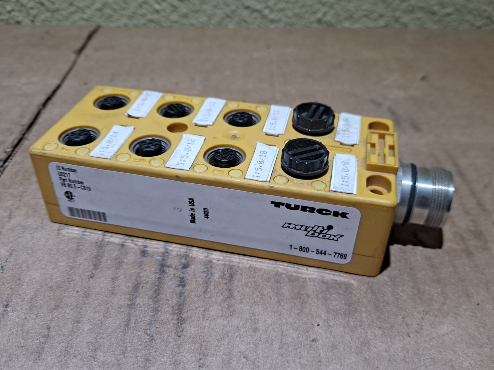 TURCK VB 80.5-CS19 Terminal Block Connector U0217 mutibox Fast Shipping ...