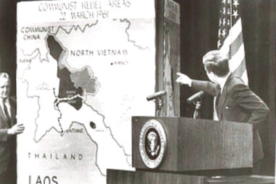 Vintage President JFK John Kennedy Pointing Map North Vietnam 4"X6 ...