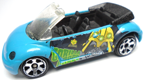 1999 MATCHBOX DC COMICS BEETLE CONCEPT 1 CONVERTIBLE GORILLA GRODD BLUE ...