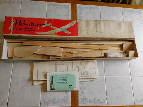 Mark's Models "Wanderer" Model Airplane Kit 72" Wingspan RC Sailplane ...