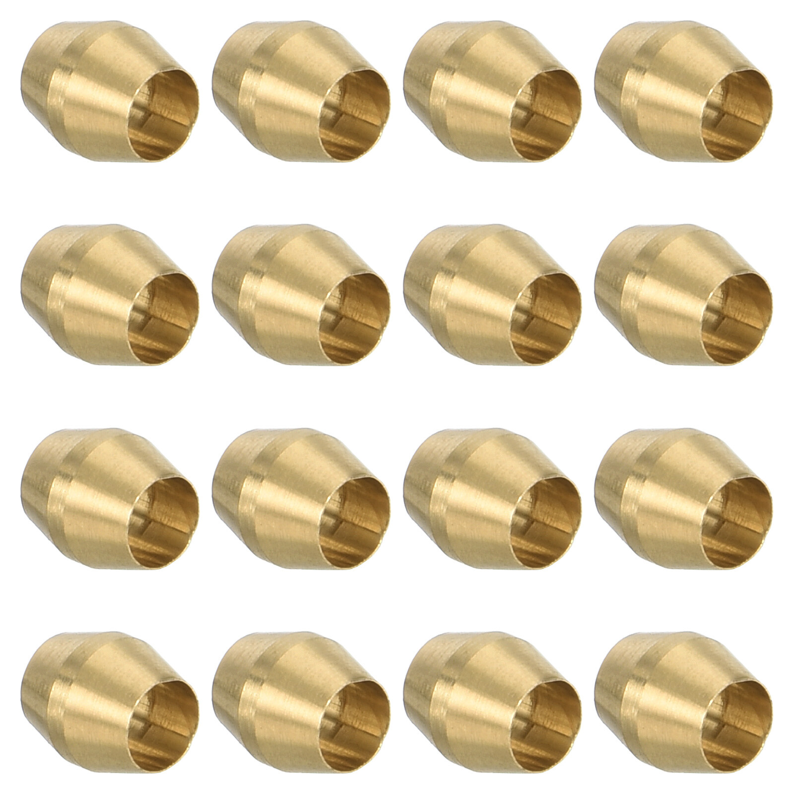 1/8" ID Brass Compression Sleeve Ferrules, 16 Pcs Brass Compression ...