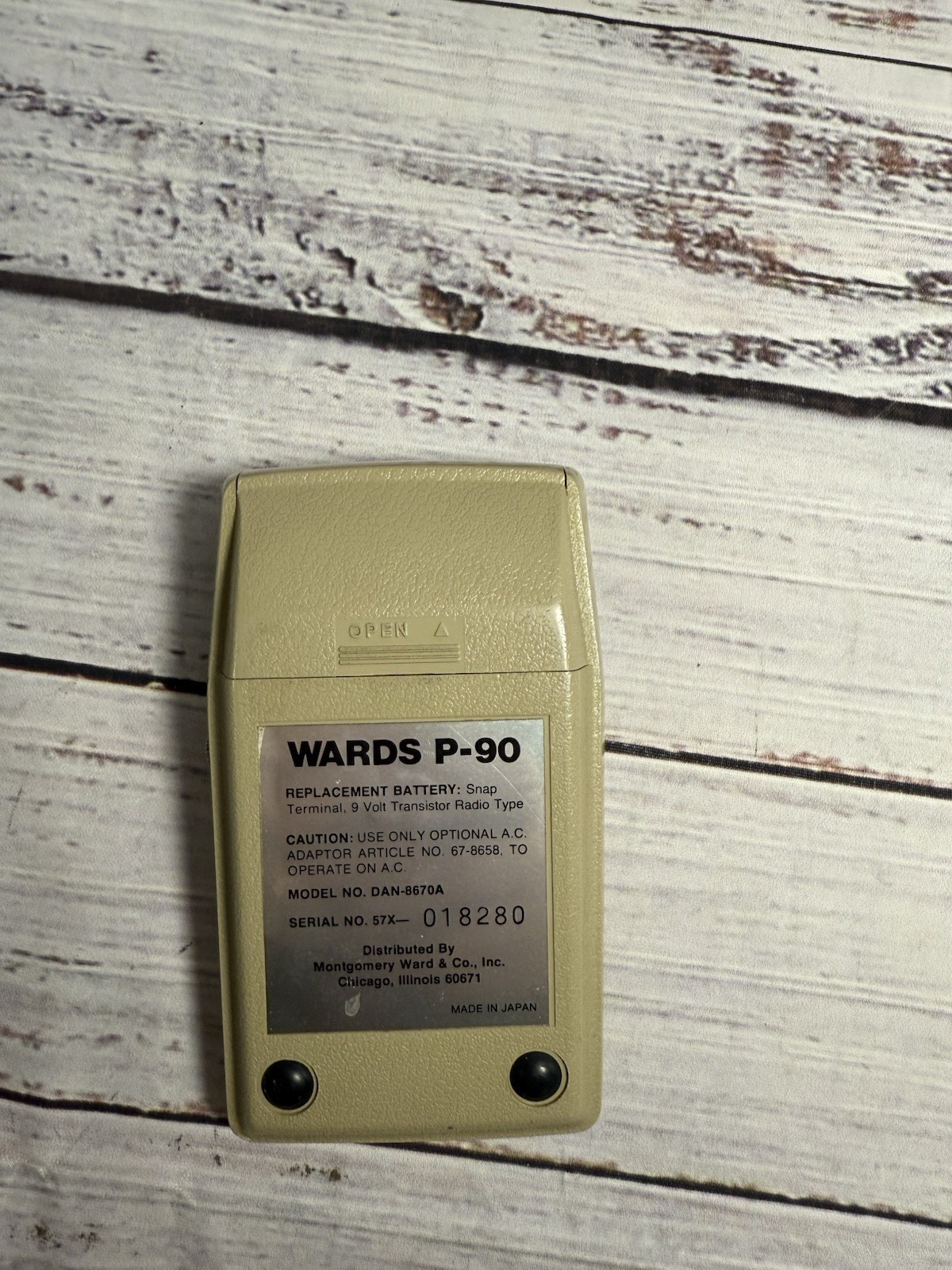 Vintage Montgomery Ward Red LED Electronic P90 Calculator, DAN-8670A ...