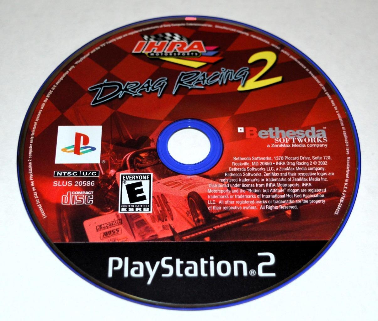 DISC ONLY- IHRA MOTORSPORTS DRAG RACING 2 BLACK LABEL PS2 SONY ...