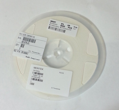Resistor SMD Zero Ohms 0805 Thick Film 1/8W 5% SMT MERITEK CR10000J NEW ...