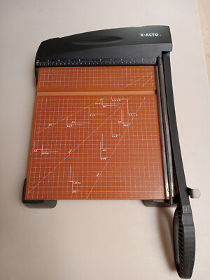 X-ACTO Paper Cutter 12 Sheet Heavy-Duty Wood Base , 12x12 Plate | eBay