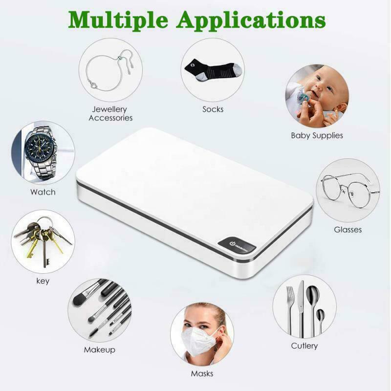 Ultraviolet Phone Sterilizer Sanitizer Box Germ Disinfection Case ...