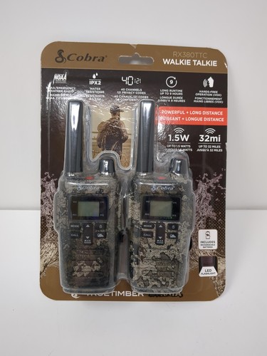 Cobra 32-Mile, Rugged Two-Way Radio, Truetimber Strata, 2 Pack | eBay