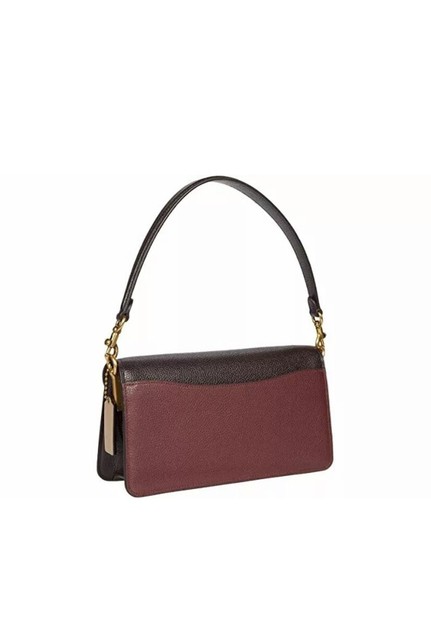 Coach 76105 Tabby Colorblock Leather Shoulder Bag 26 Purse Wine Multi ...