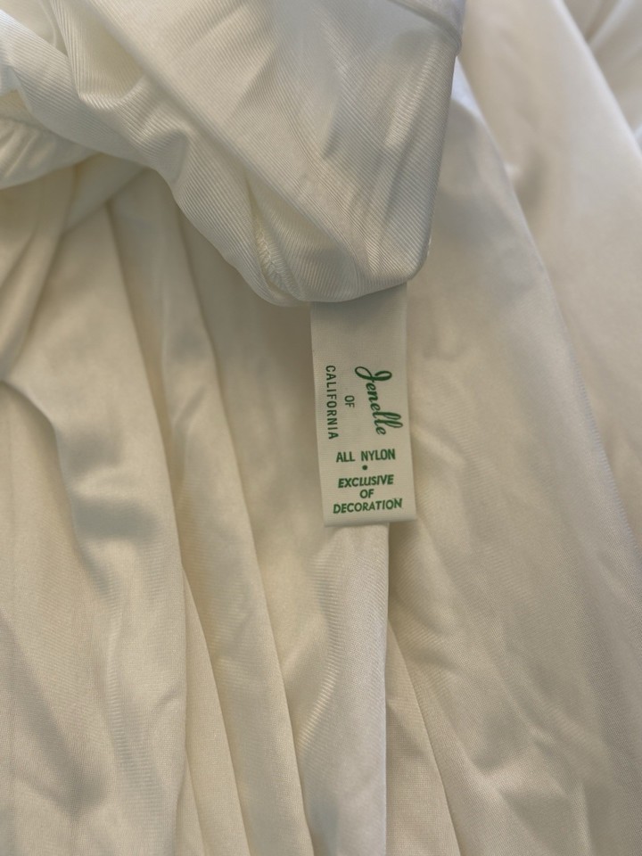 Vintage Jenelle Cali Peignoir Nightgown Set White Lace Never Worn | eBay