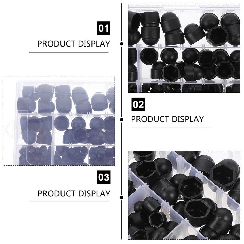 145 Pcs Dustproof Hexagon Lug Bolt Cover Covers Caps Nut Protective | eBay