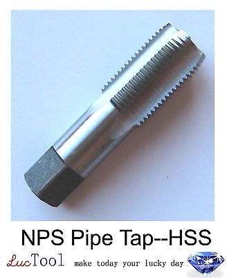 1/2-14 NPS Pipe Tap HSS Straight Pipe Thread Bright Inner Threading ...
