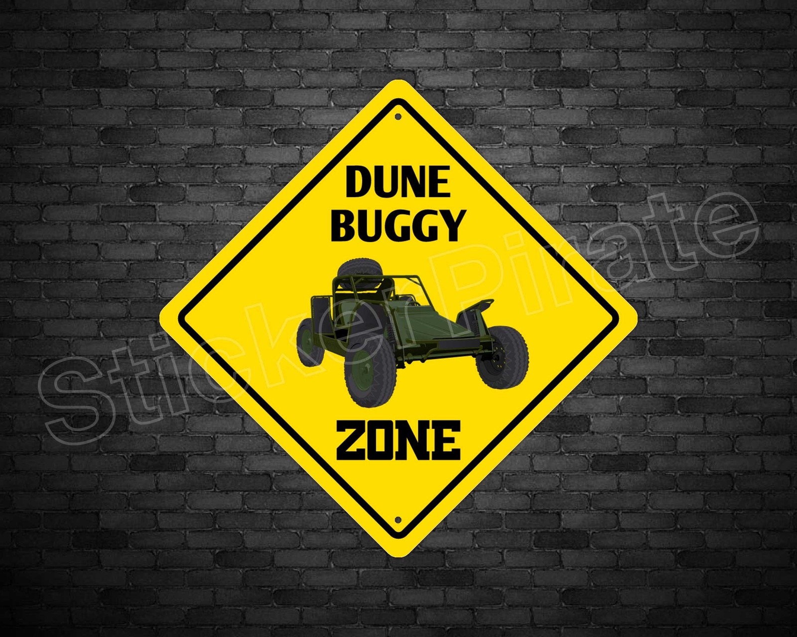 *Aluminum* Dune Buggy Zone Funny Metal Novelty Sign 12"x12" | eBay