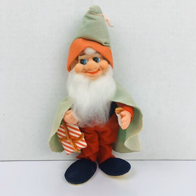 VTG Hobo Elf Pixie Present w/Felt/Plastic Face JAPAN Old Man Bearded ...