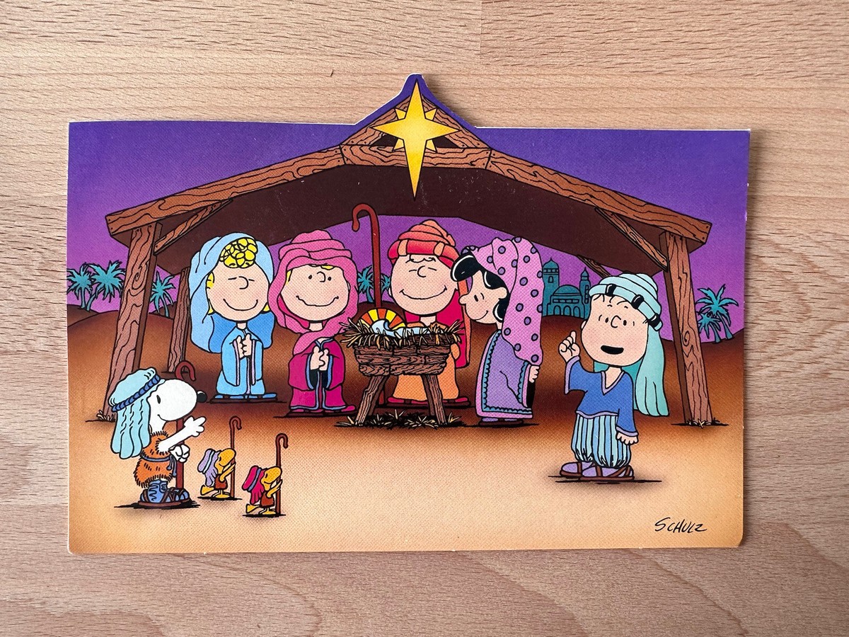 Charlie Brown Manger Scene Wallpaper Peanuts Nativity Figures Deluxe
