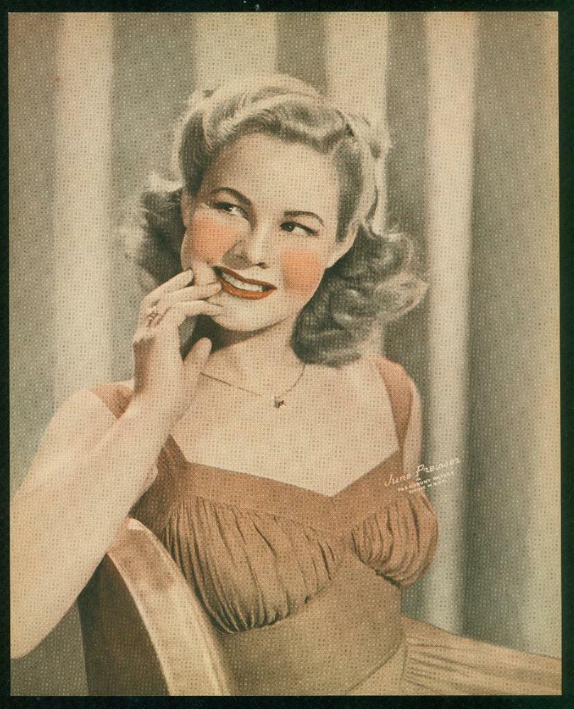 1940's, 8"x10" Sepia Tone print, June Preisser, made by Screen Art ...