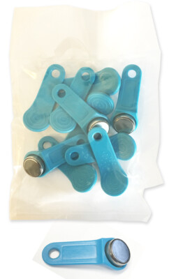 Light Blue Keytabs iButtons for iButton Job Site Time Clock | eBay