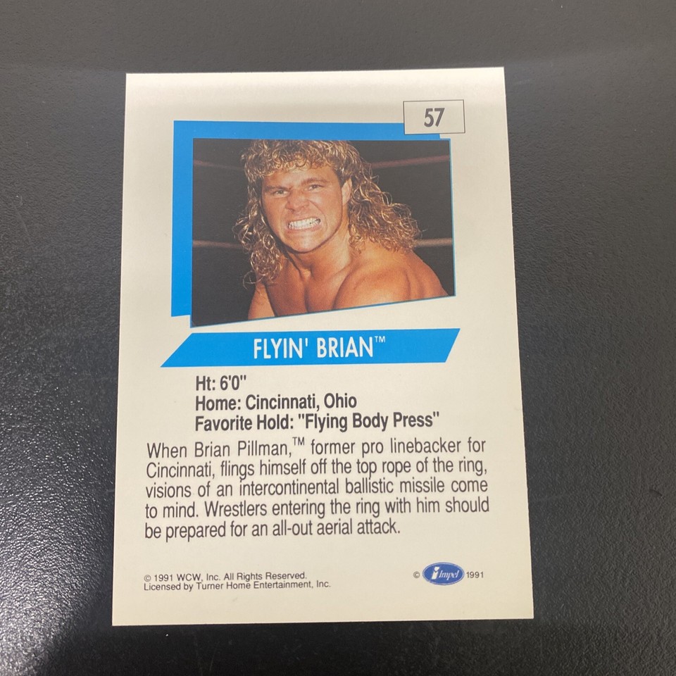 1991 IMPEL WCW FLYIN' BRIAN #57 | eBay