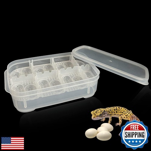 GKPONSX 14 Grids Reptile Breeding Box, Egg Hatching Incubator Reptile ...