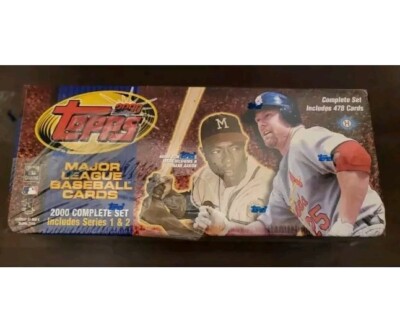 2000 Topps Baseball Set Series 1 & 2 MLB Complete Set 478 Cards - New ...