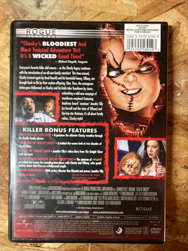 Sale!!-Used-Like-New-The Seed of Chucky (DVD, 2004) 25192745225 | eBay