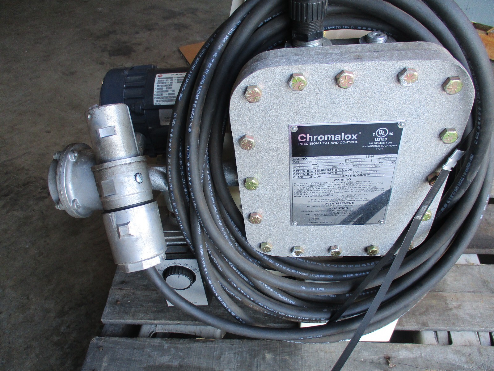 CHROMALOX PRECISION HEAT & CONTROL, HEATER P/N 004-304174-521, 480VAC ...