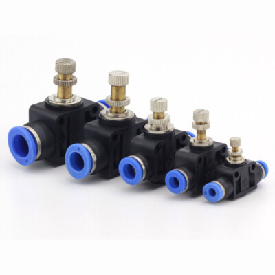 Pneumatik Drossel Hahn Drosselventil Regler Steckverbinder Druckluft ...